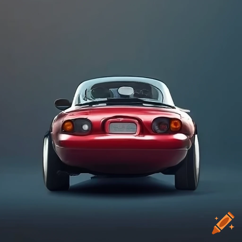 Blue rocket bunny miata on Craiyon