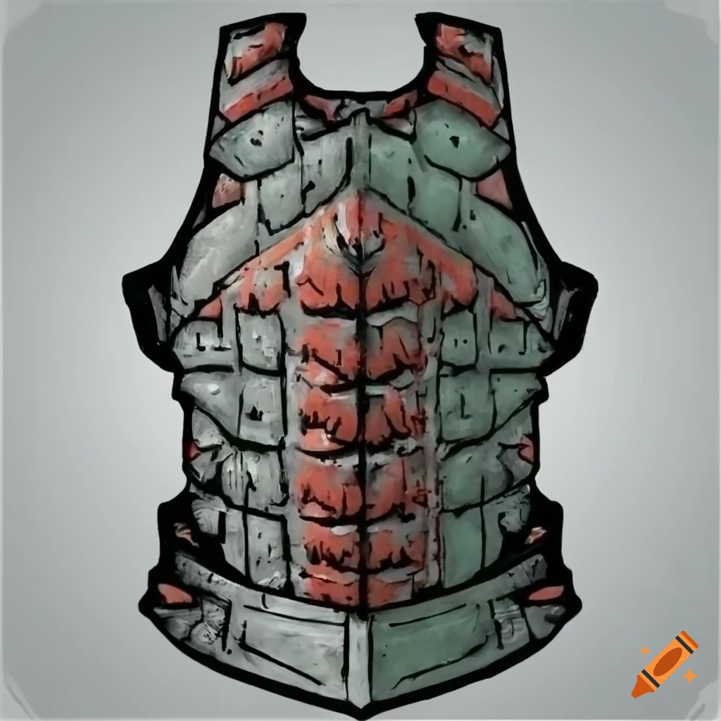 Ornate demon head armor in the style of darkest dungeon