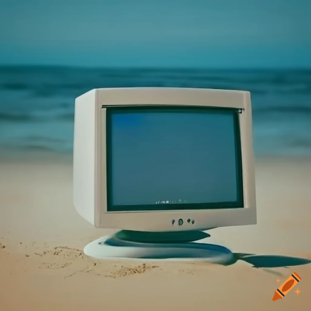 Atari vcs computer and monitor with multi-color display on Craiyon