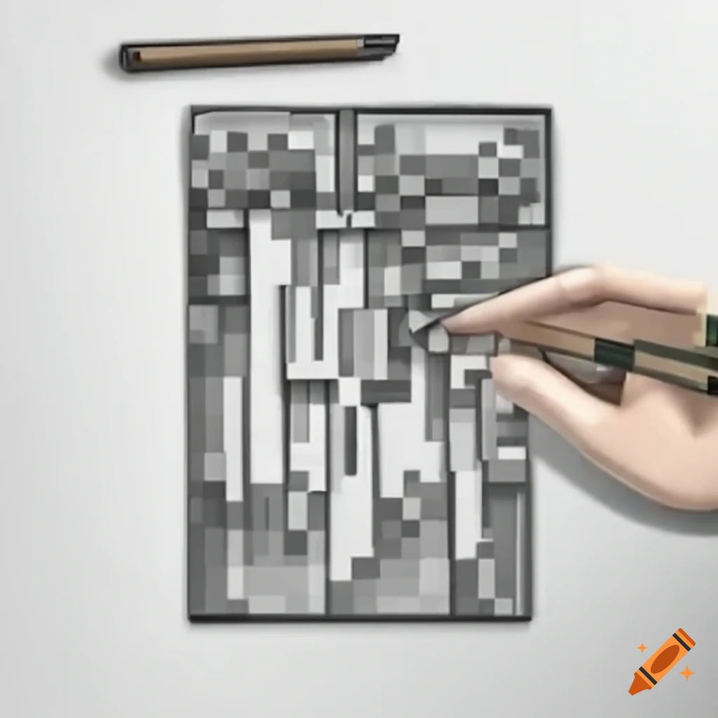 Minecraft bedrock present on Craiyon