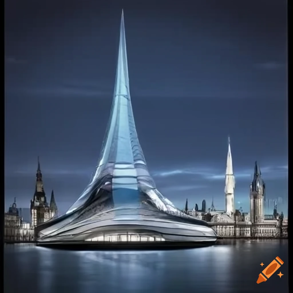 Futuristic vision of advanced england on Craiyon