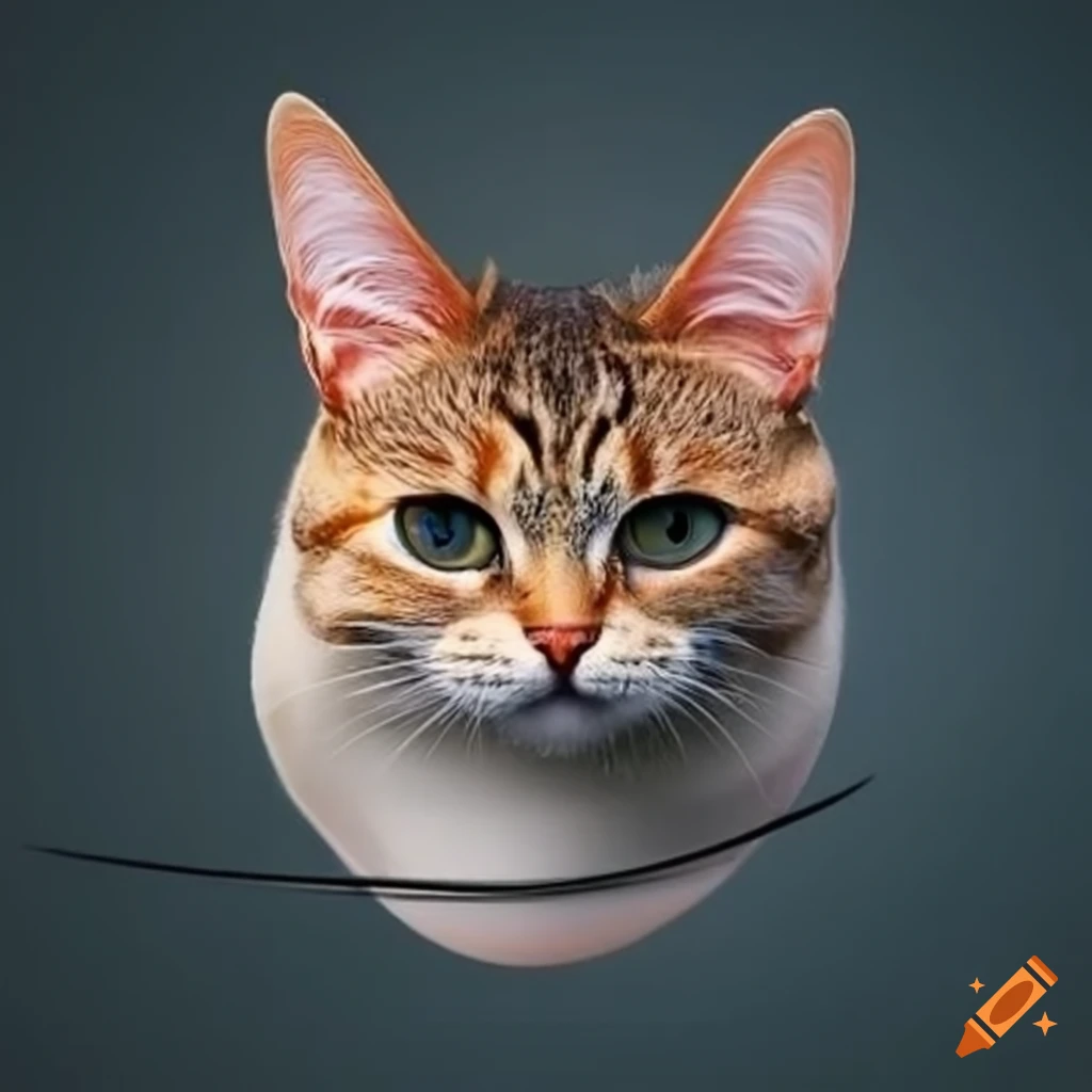 Cat wearing a doughnut costume on Craiyon