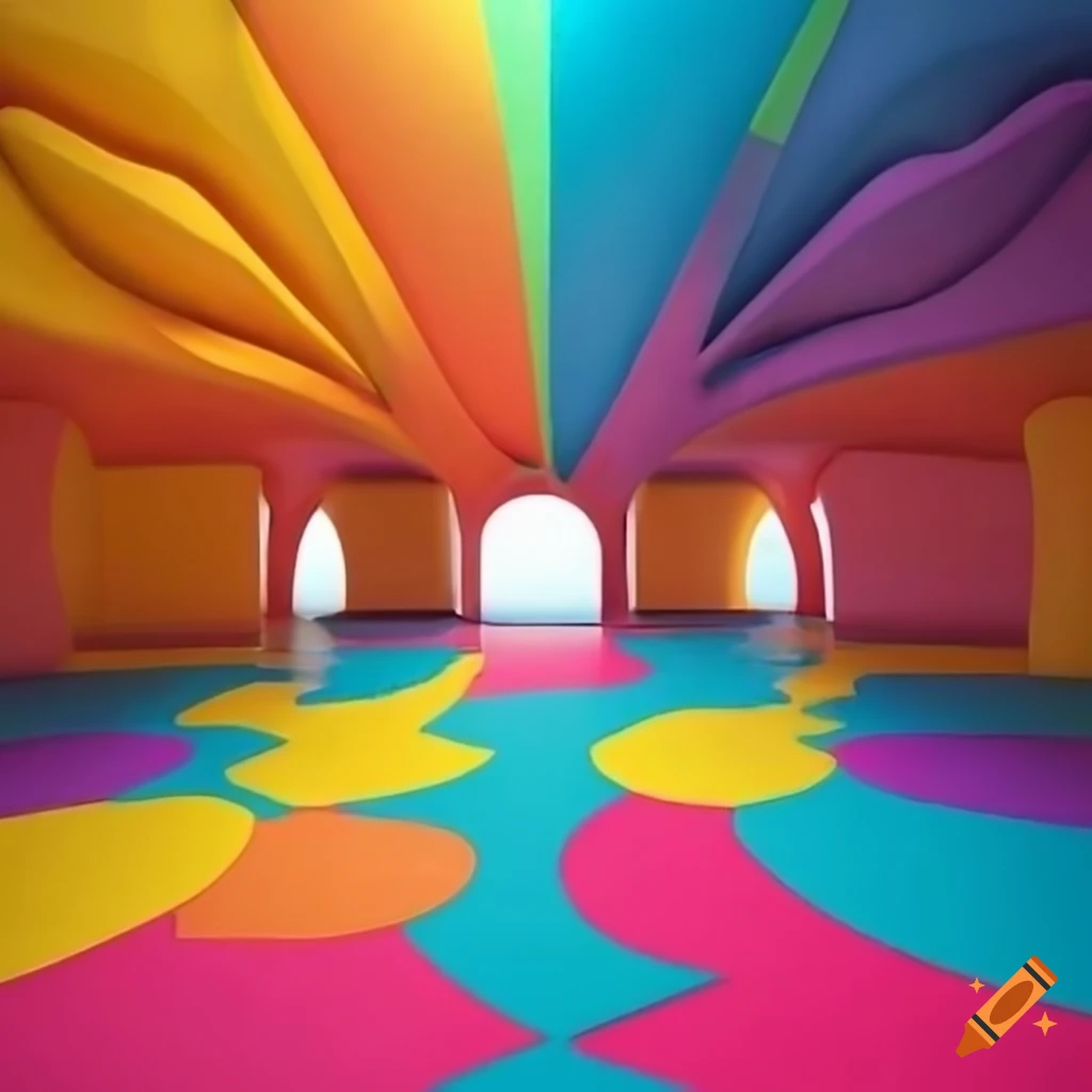 Colorful Surreal Playground On Craiyon