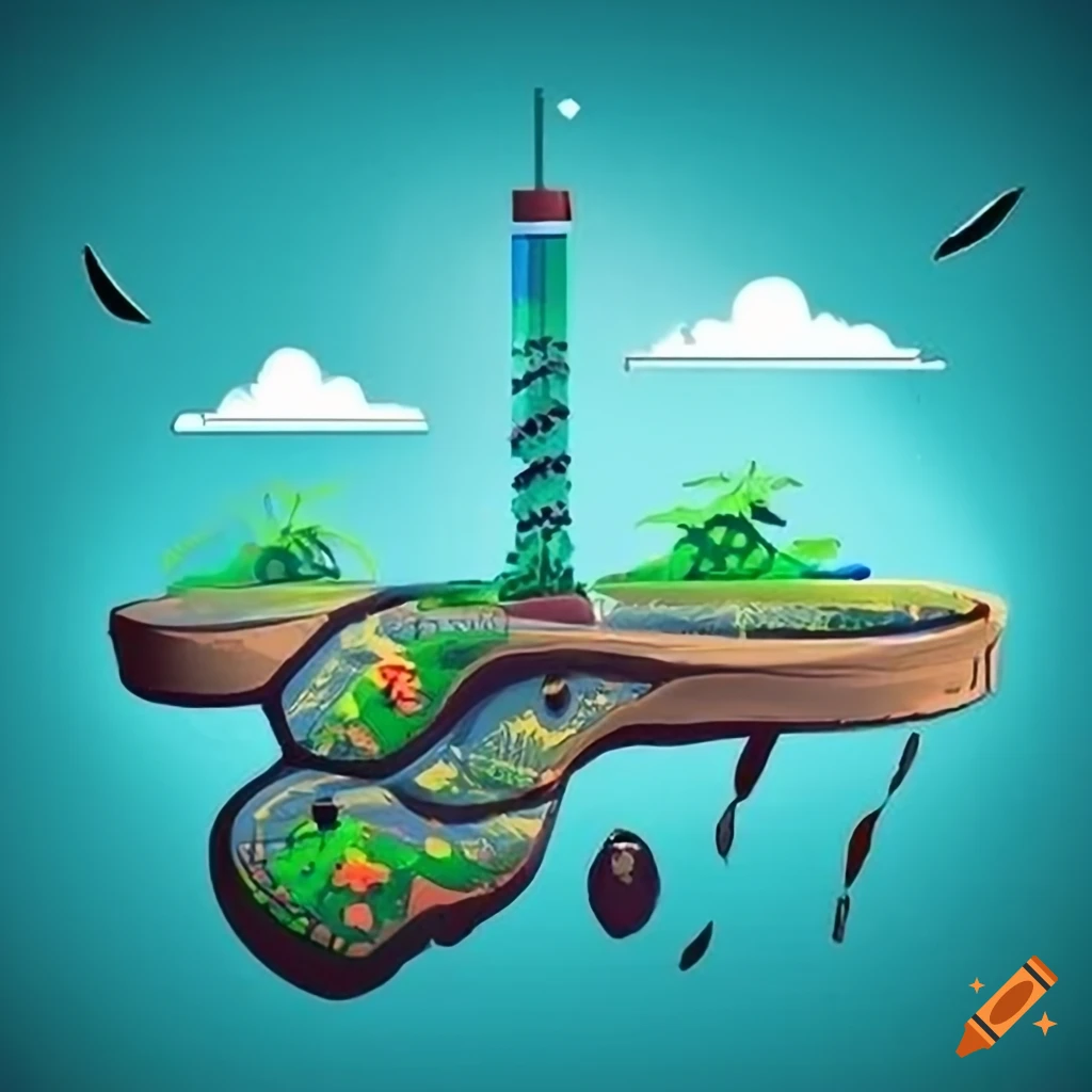 Poster on stormwater management for public education campaign on Craiyon