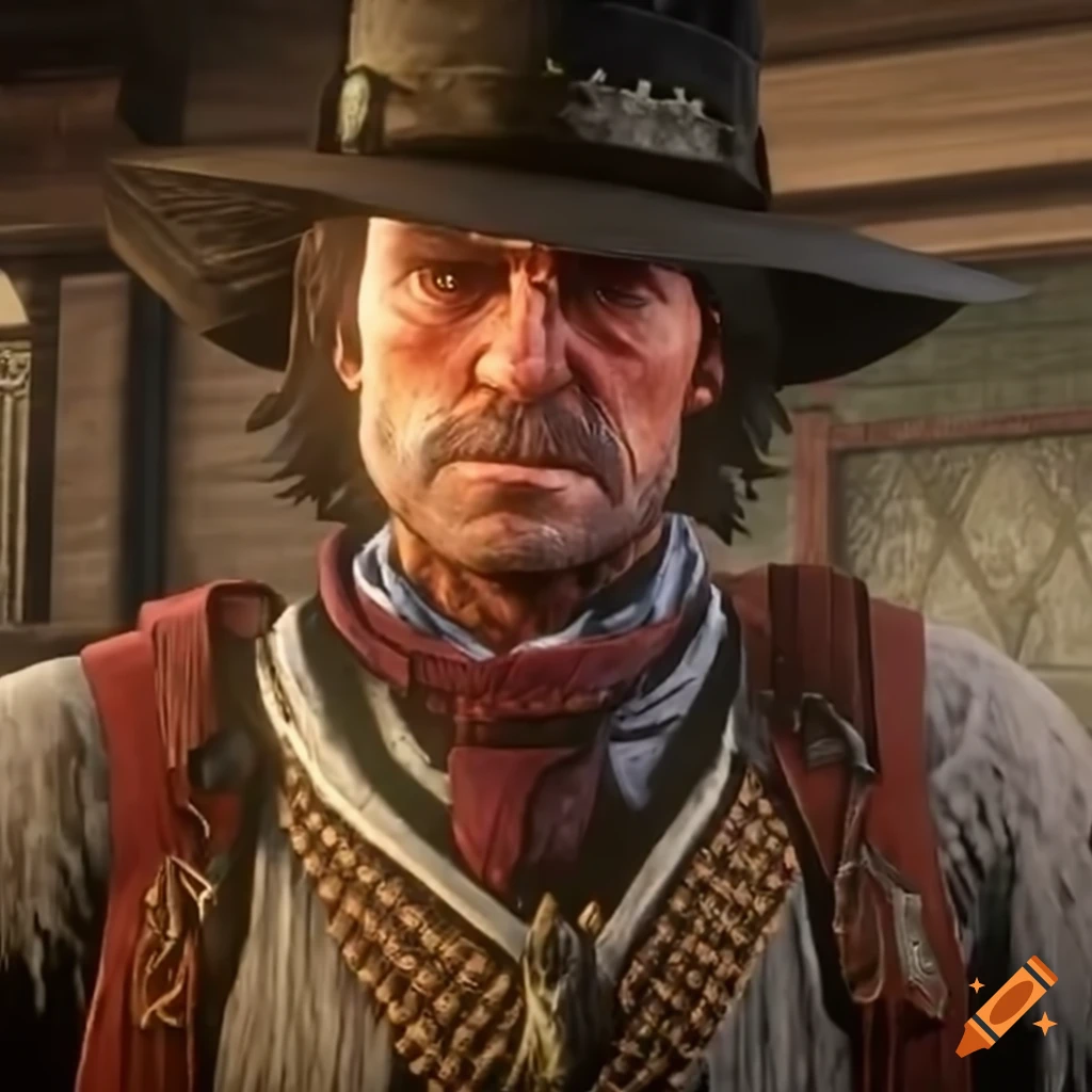 Red dead redemption 2 in realistic style on Craiyon