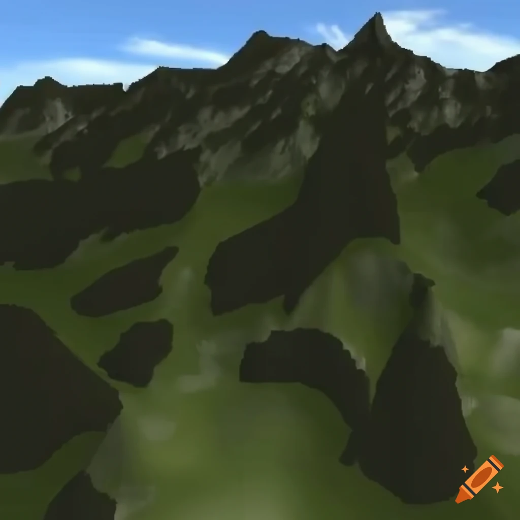 Abstract image representing terrain generation