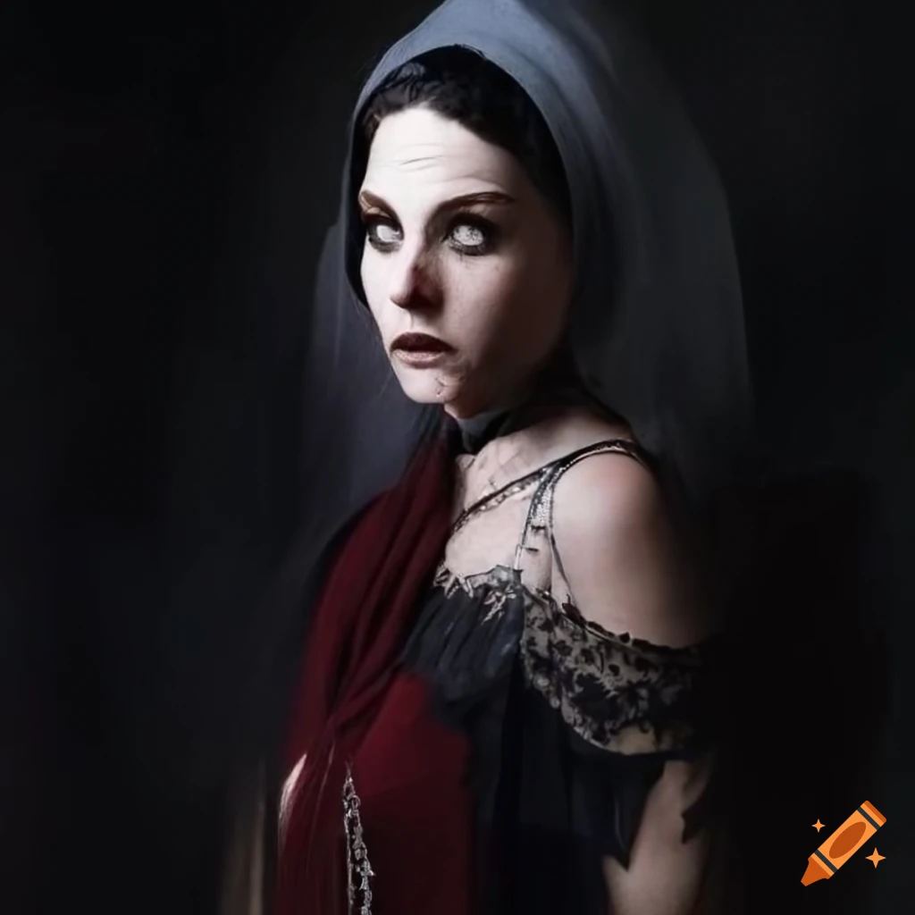 Portrait of a gothic medieval woman on Craiyon