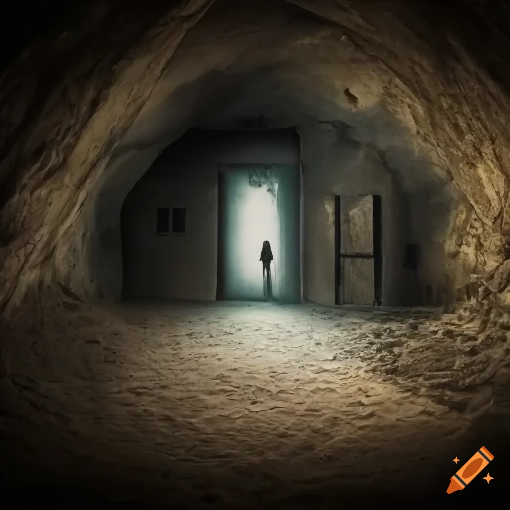 Image of a steel door in an underground shelter