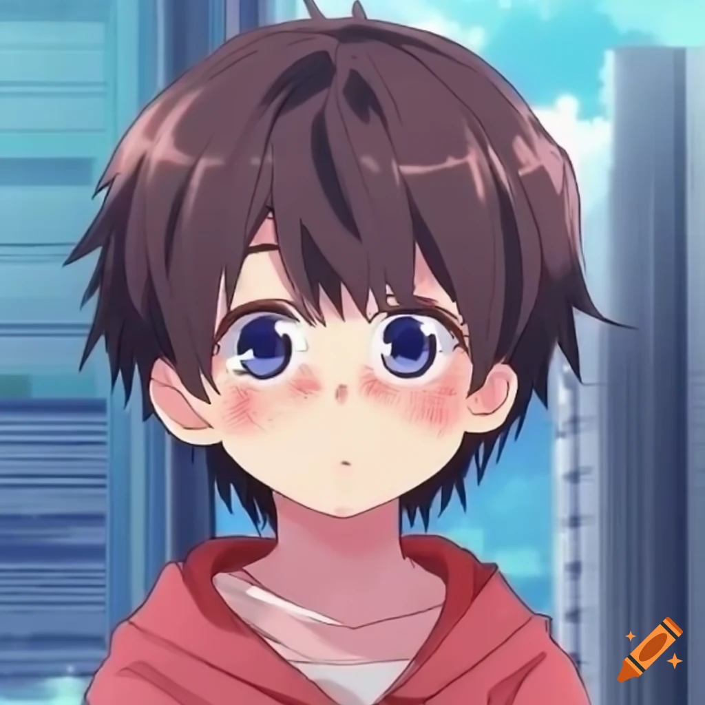Cute and adorable anime kid with unique facial expression on Craiyon