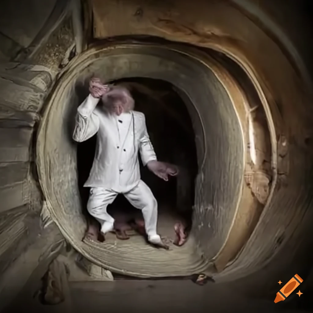 Satirical illustration of greedy men trapping people with money on Craiyon