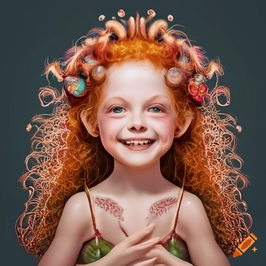 Cute And Unique Illustrations Of Ginger Haired Girls On Craiyon