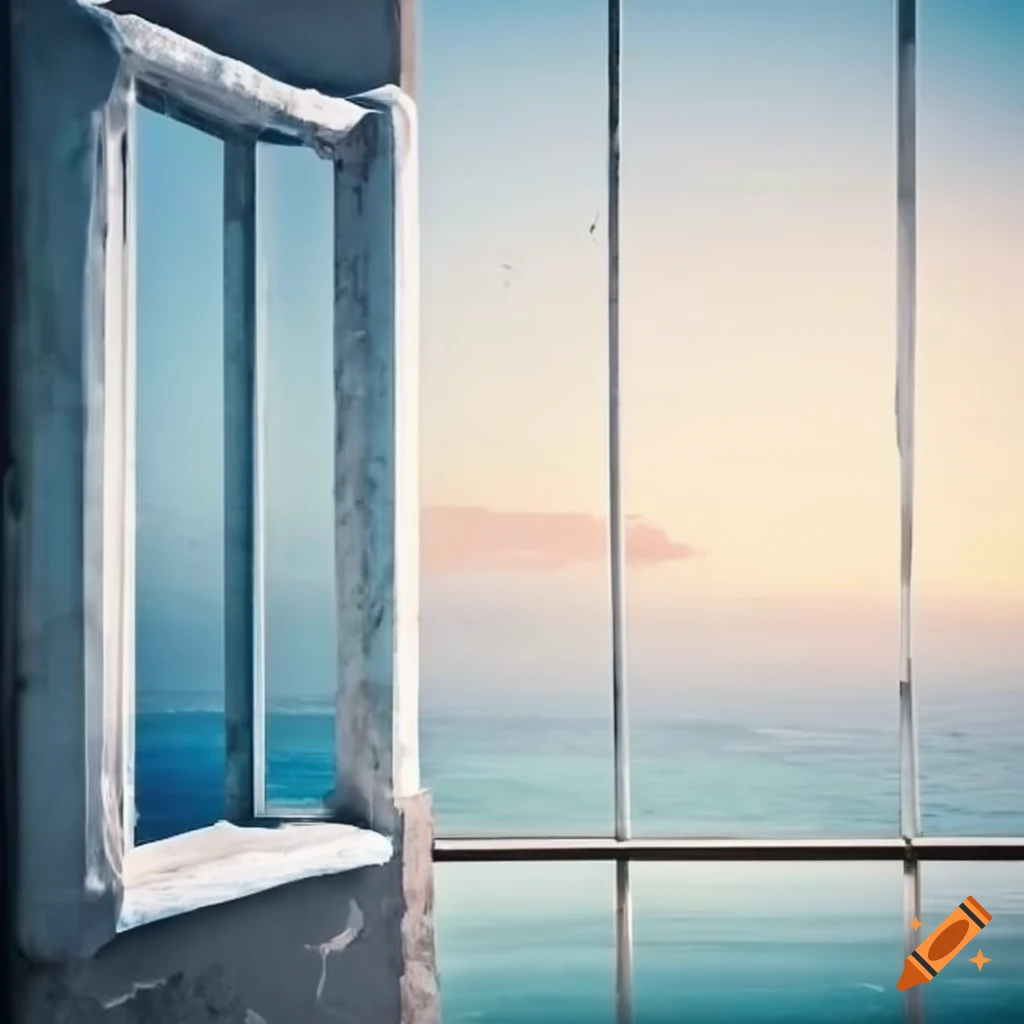 View from a window overlooking the acropolis on Craiyon