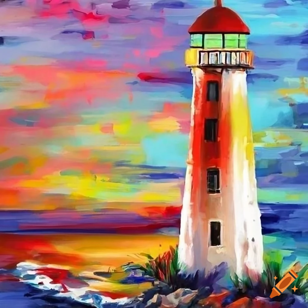 Watercolor painting of cape cod lighthouse on Craiyon