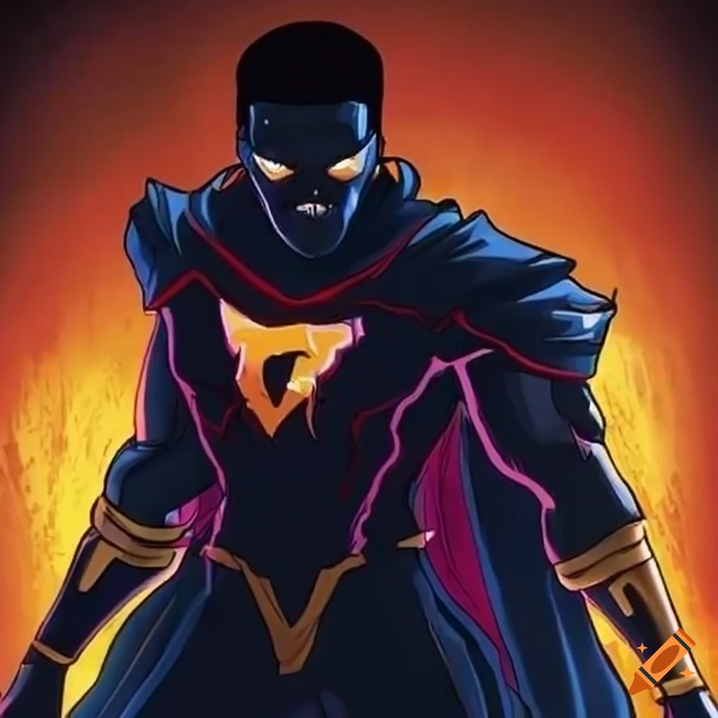 Image of a young black hero on Craiyon