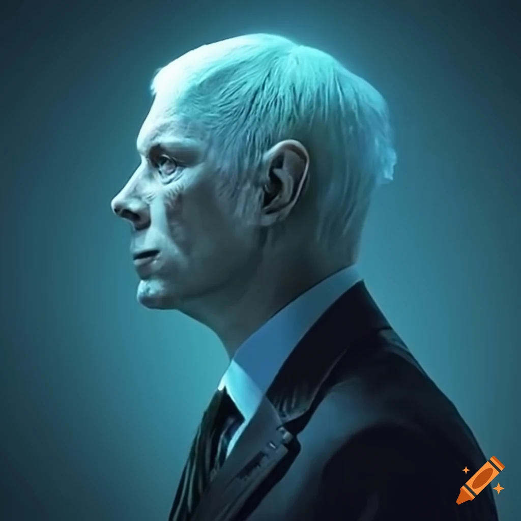 Sigma standing in a business setting on Craiyon