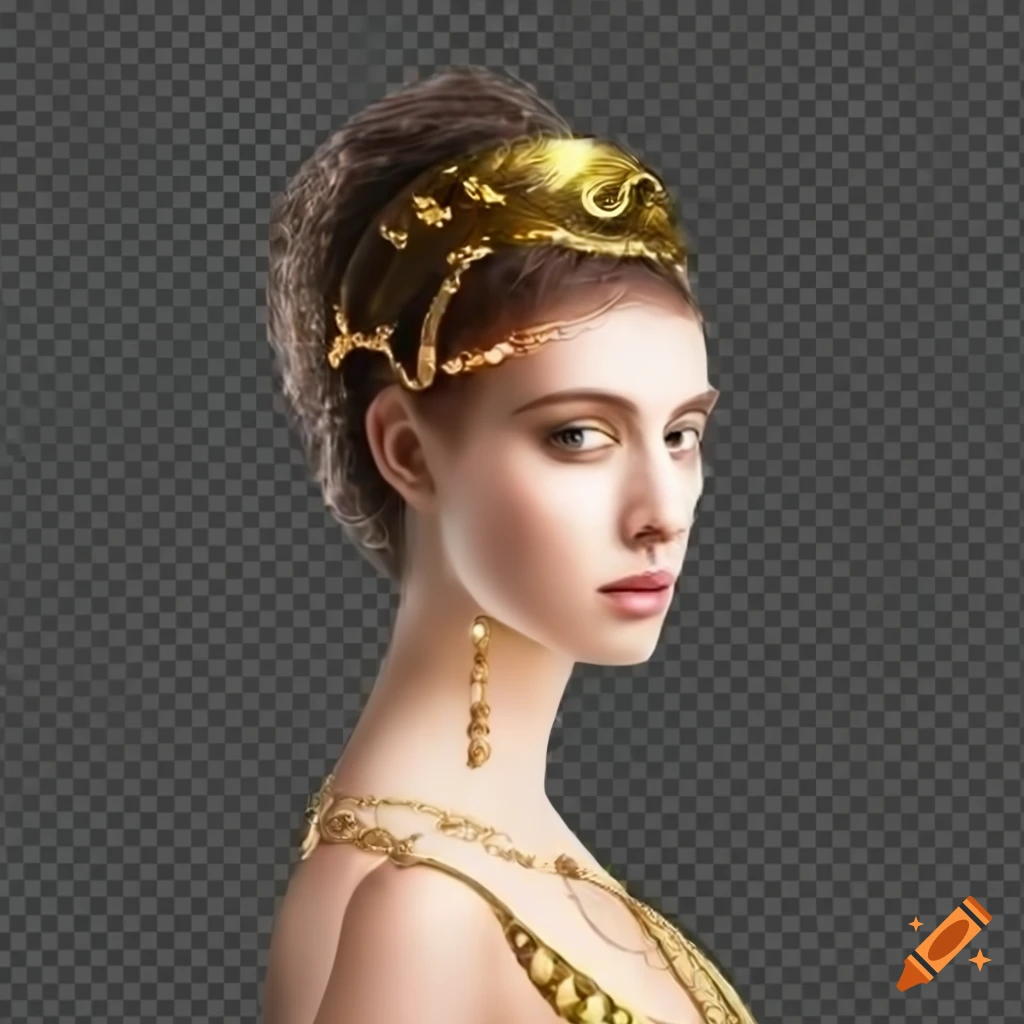 Portrait Of A Young Woman In Ancient Greek Attire portrait-of-a-young-woman-in-ancient-greek-attire