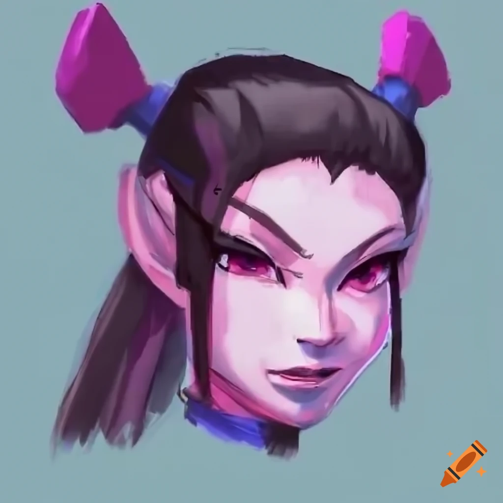 Juri from street fighter on Craiyon