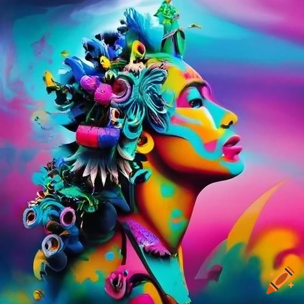 Vibrant artwork painting on Craiyon