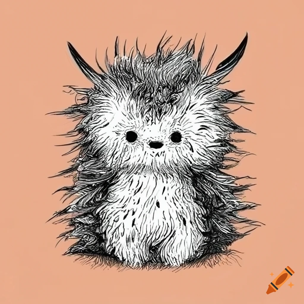 Fluffy moss creature on Craiyon