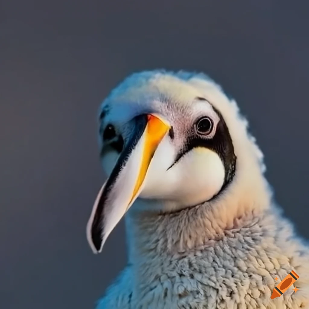 Image of a sheep-penguin hybrid on Craiyon
