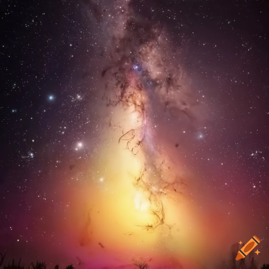 Hyper realistic real galaxy in the sky on Craiyon