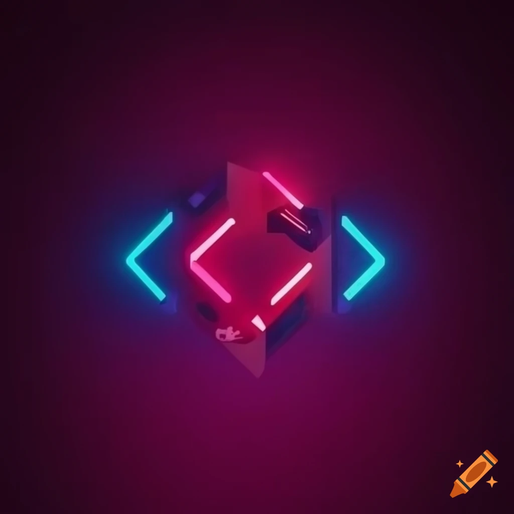 Simple gamer background on Craiyon