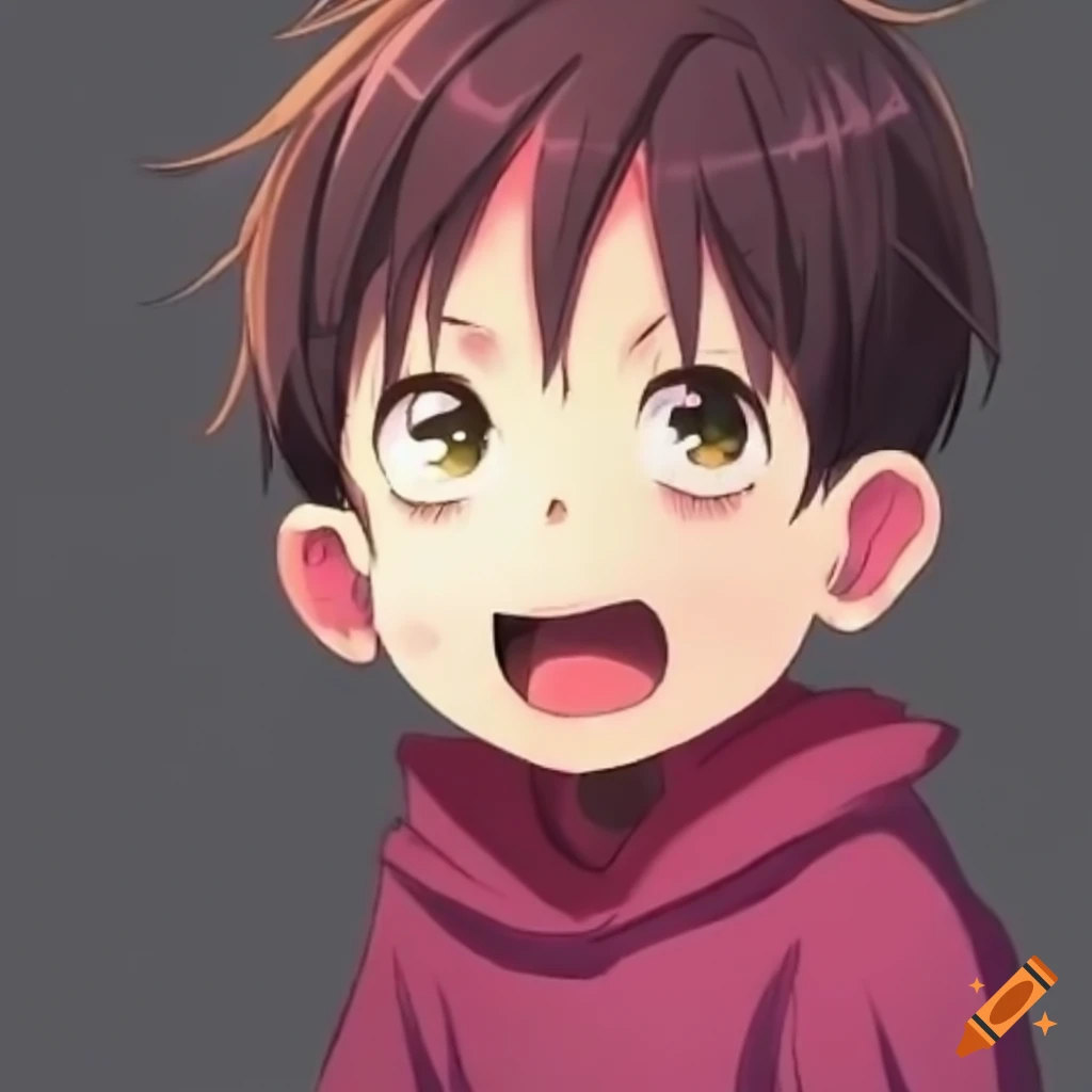 Cute and adorable anime kid on Craiyon