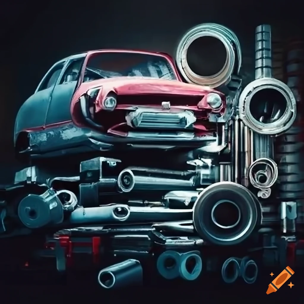 Car parts wallpaper on Craiyon