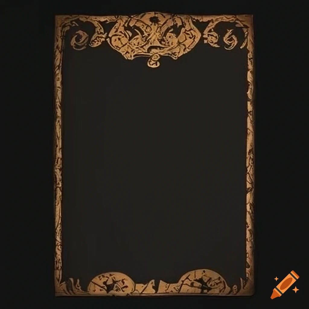 Medieval fantasy-style note paper on Craiyon