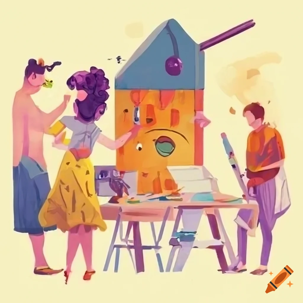 Illustration for a co-creative workshop on Craiyon