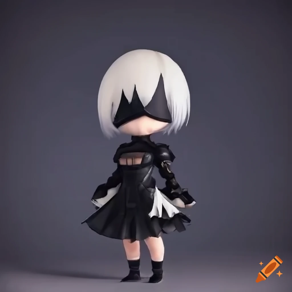 Nier Automata game with intense action and stunning visuals on Craiyon