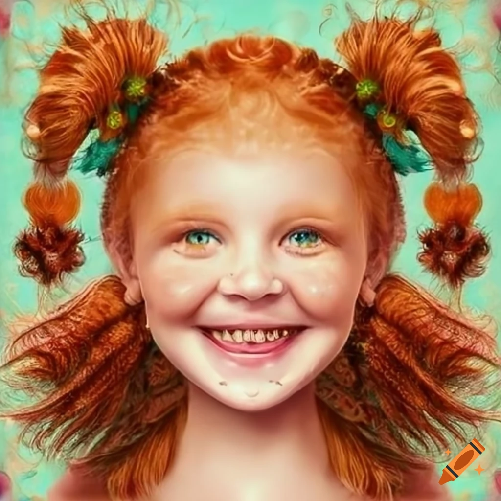 Cute and unique illustrations of ginger-haired girls