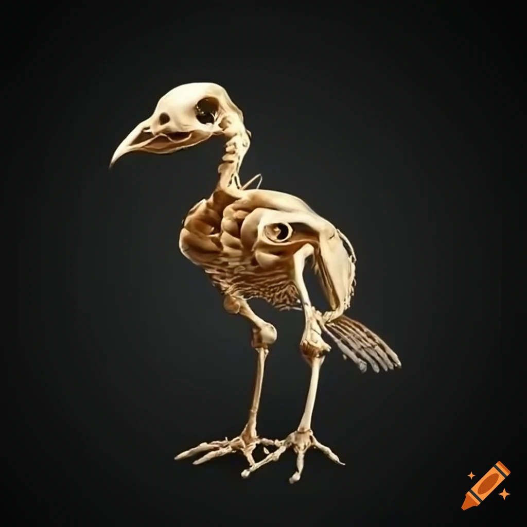 Arteryx bird skeleton on Craiyon