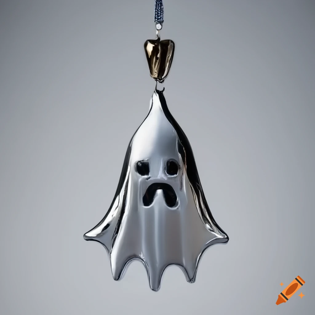 Chrome ghost ornament on Craiyon