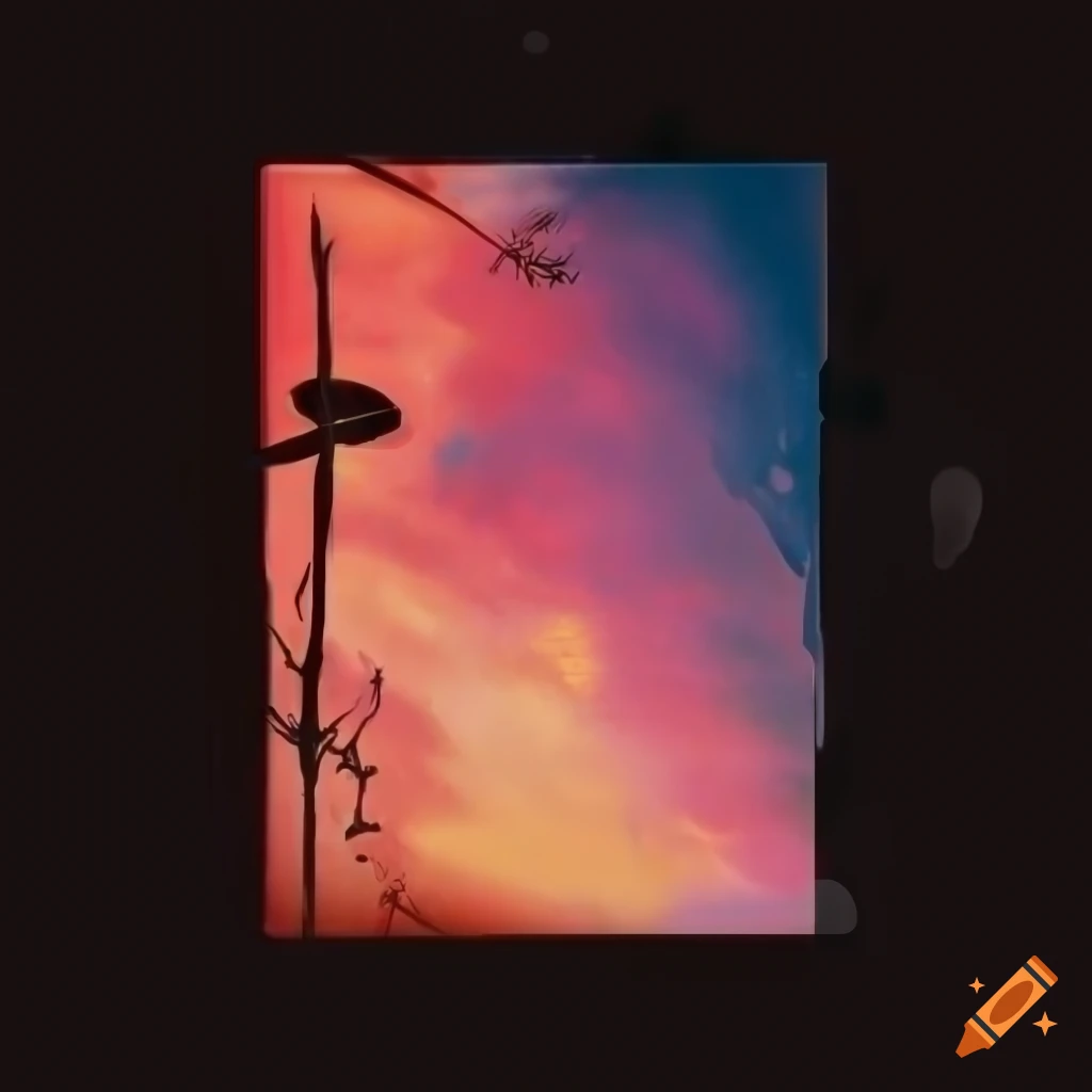 Aesthetic document cover page design on Craiyon