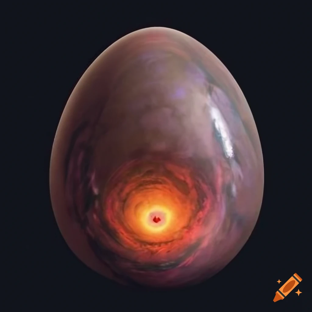 Artistic depiction of a cosmic egg on Craiyon