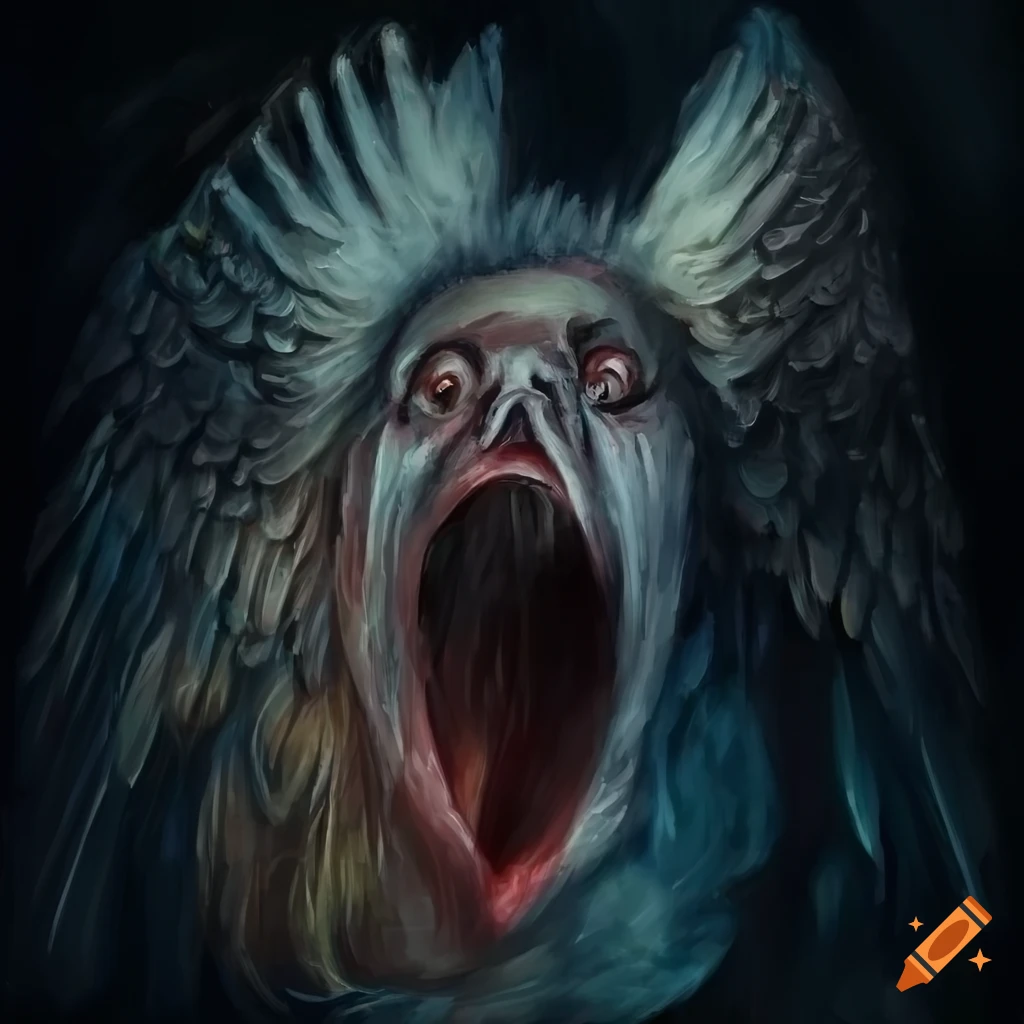 Biblically accurate angel depiction on Craiyon