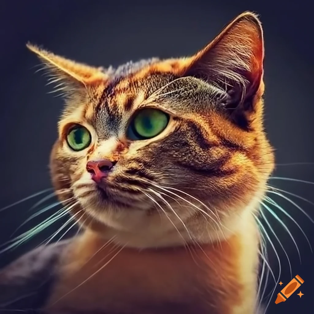 Little cute cat on Craiyon