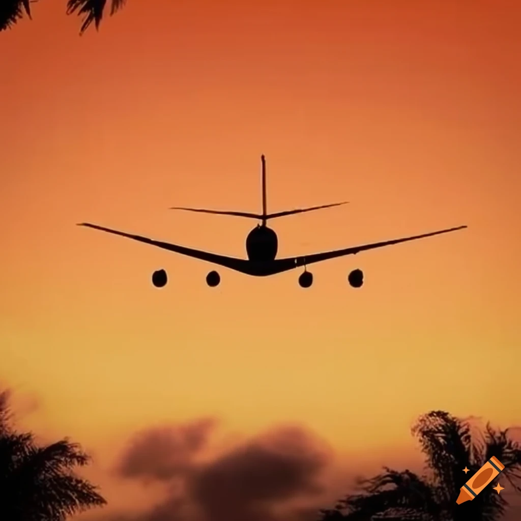 Aerial view of a tropical paradise