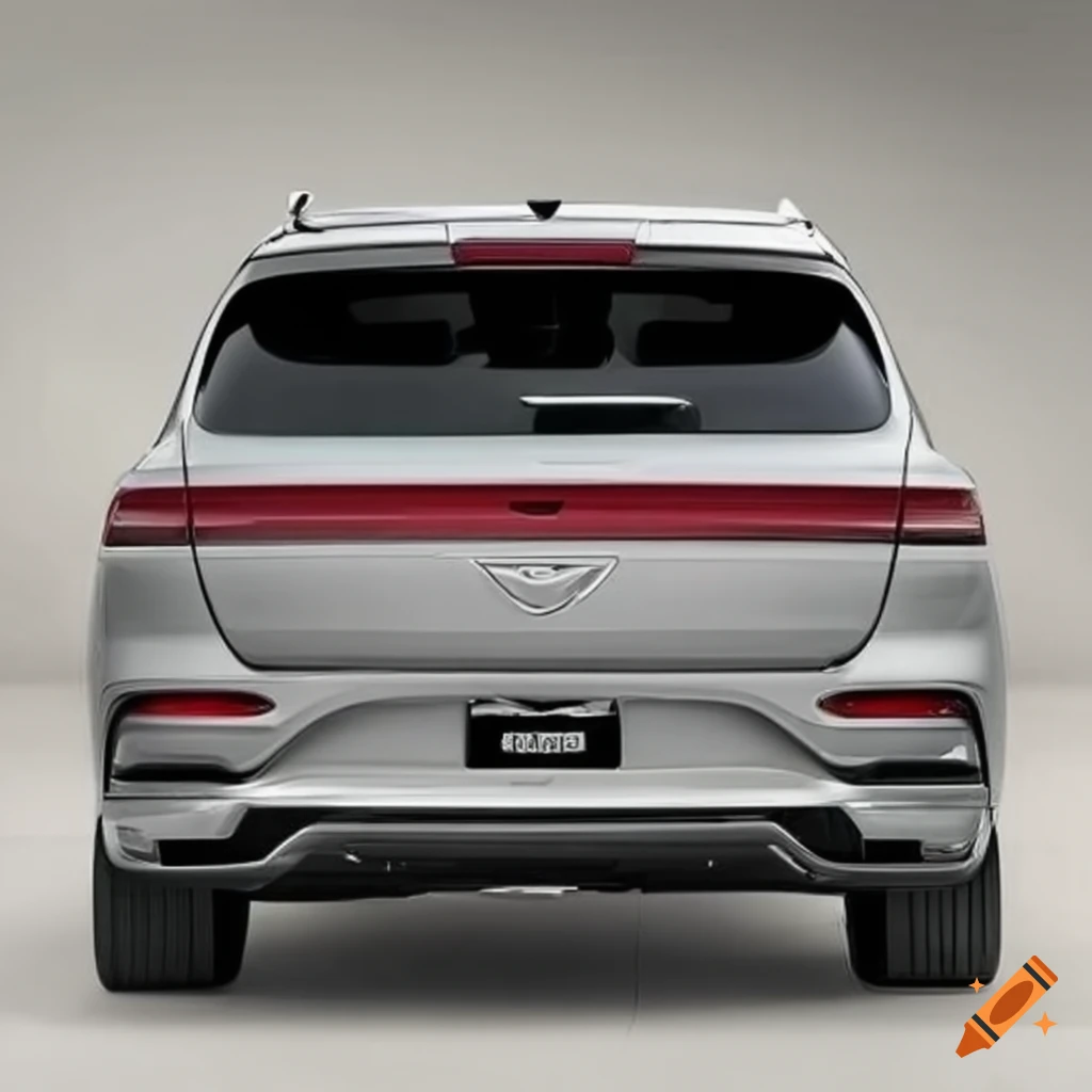 Rear view of a 2023 genesis gv80 on Craiyon