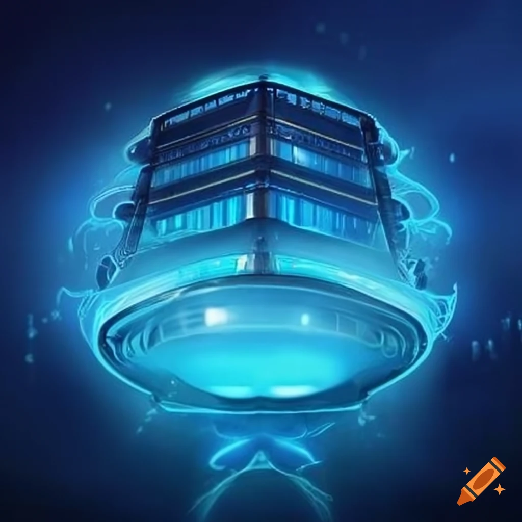 Server room with blinking lights