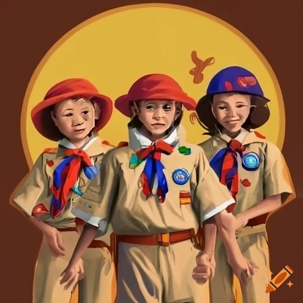 Diverse group of scouts together