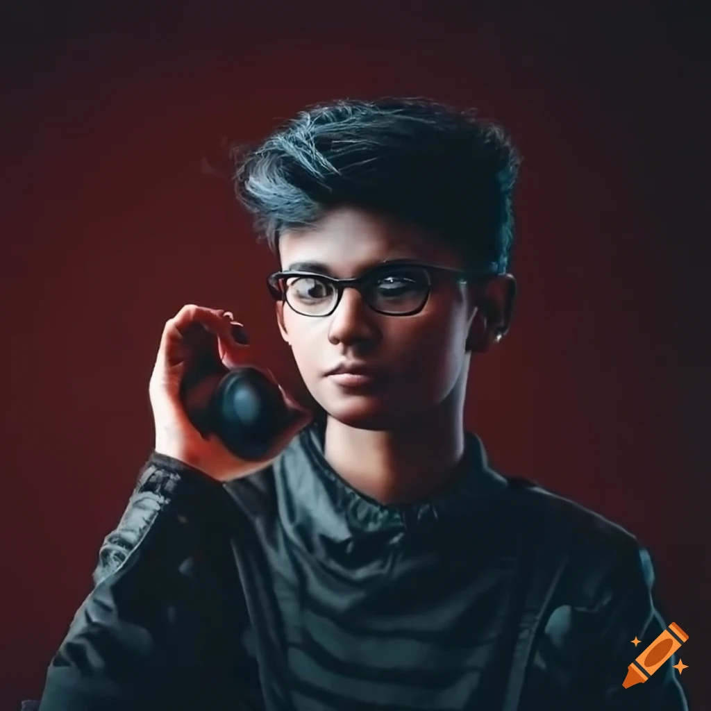 Young web developer working on a computer on Craiyon