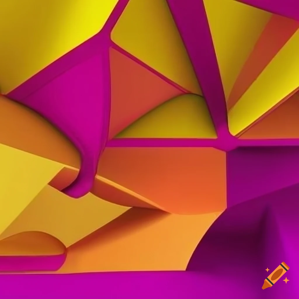 Abstract blocky canvas art on Craiyon