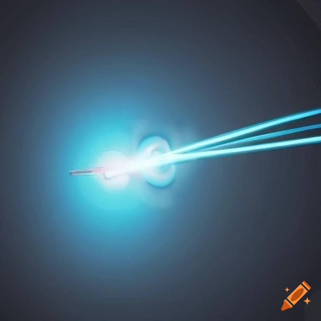 Abstract laser light on a dark background on Craiyon