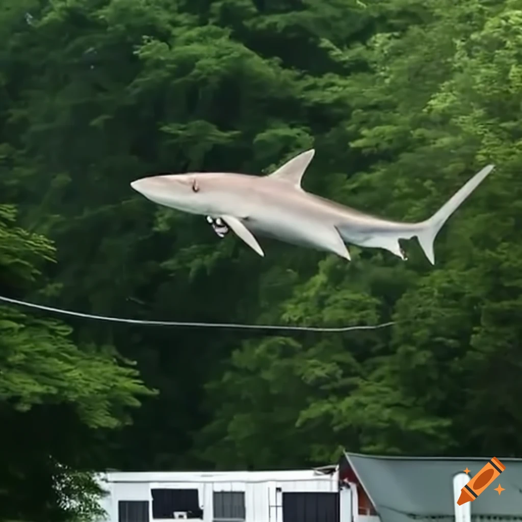 Tiger shark swimming in the ocean
