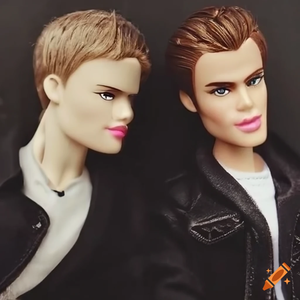 Stefan salvatore and klaus michaelson barbie dolls hugging