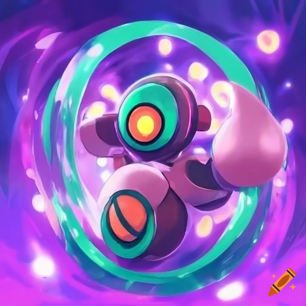 Illustration of Codechamp, the Techmage Pokémon trading card on Craiyon