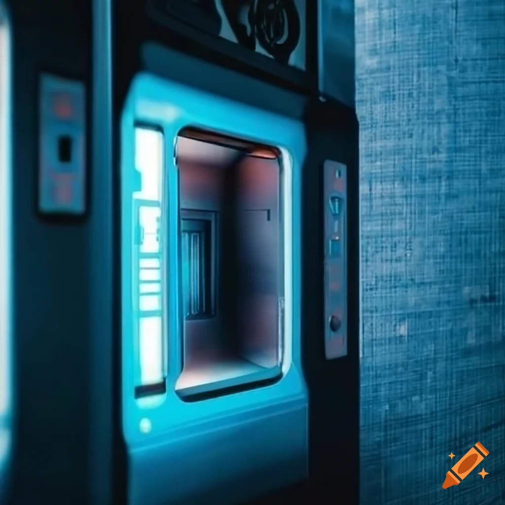 Close-up of a modern subway token machine