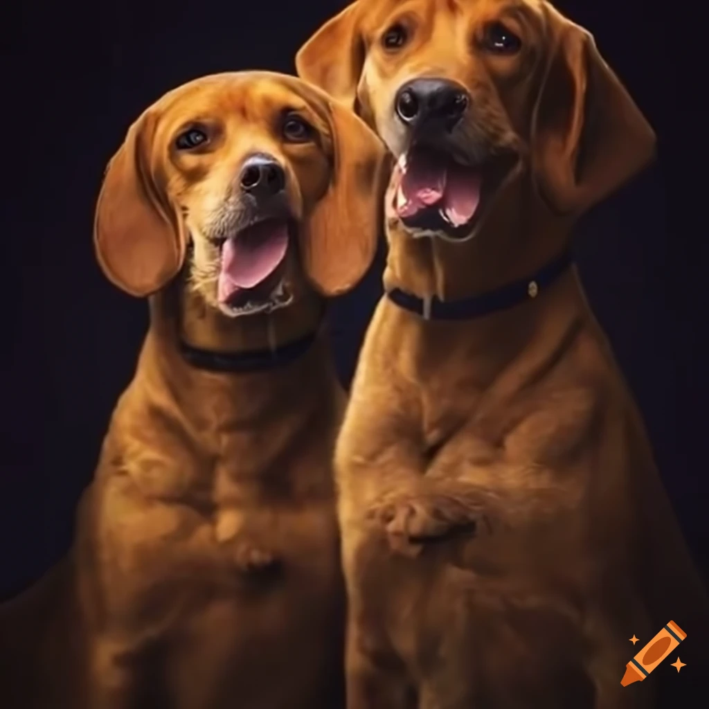 Dog with three heads